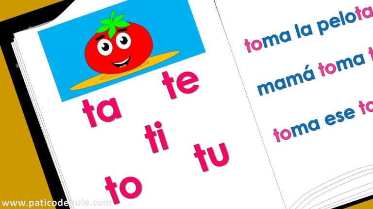 Actividades con la sílaba ta-te-ti-to-tu