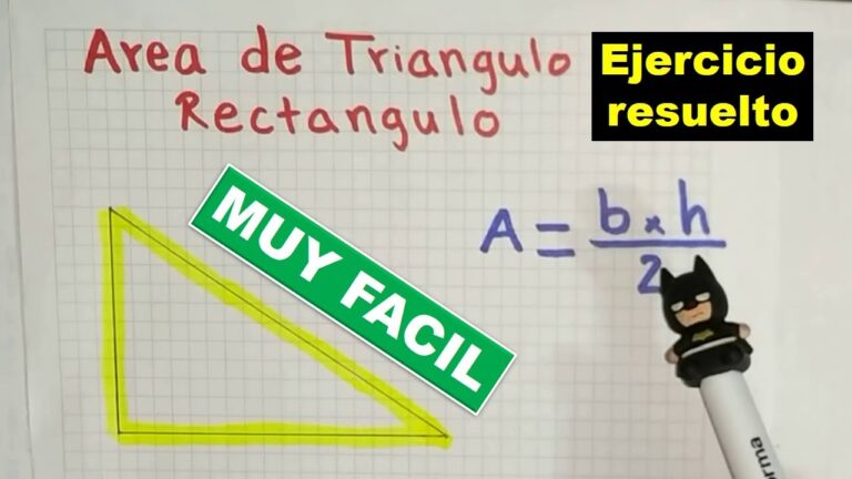 Área triangulo rectángulo