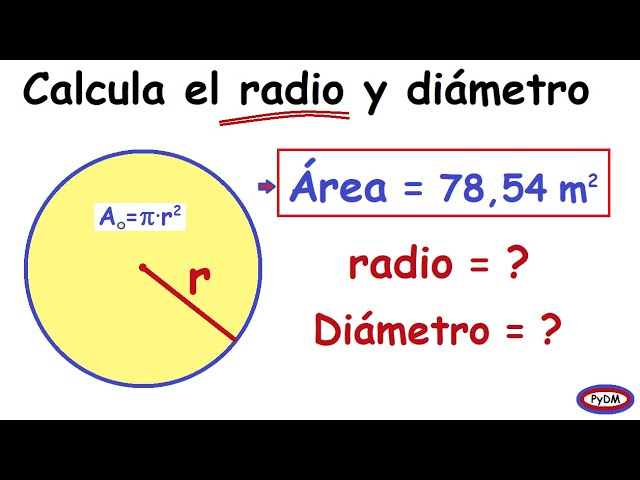 Radio de un círculo: ¿Cómo saberlo?