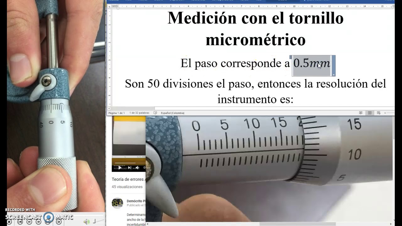 Tornillo micrométrico: ¿Qué es?