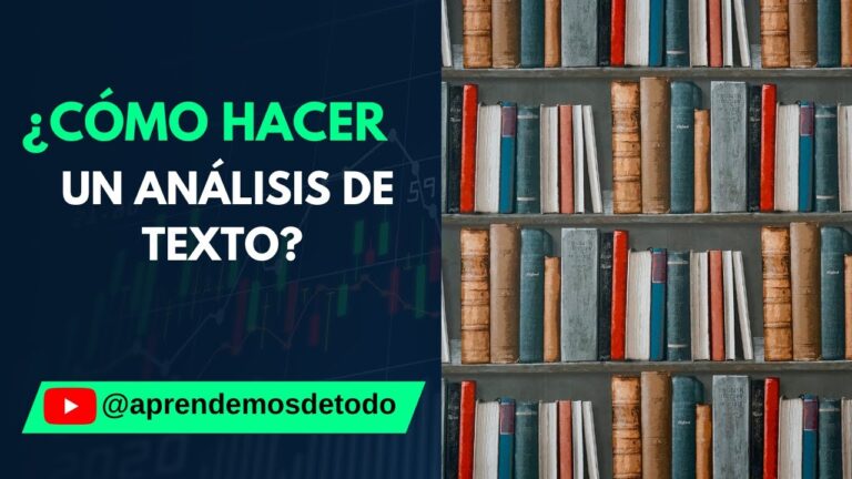 Elementos para hacer análisis de textos