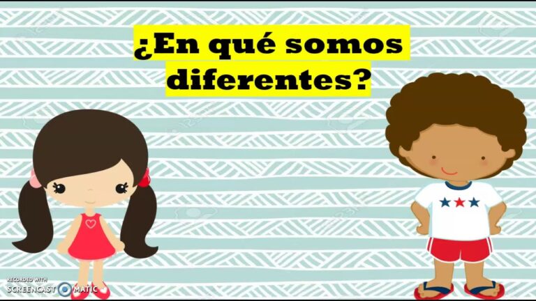 Personas: semejanzas y diferencias para niños