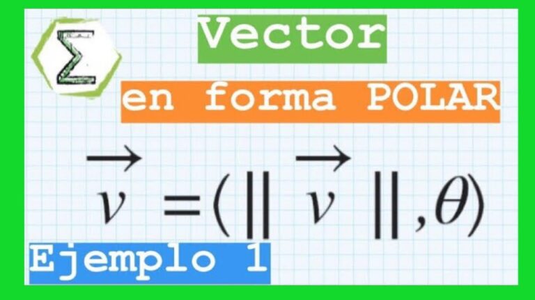 Vector en forma polar